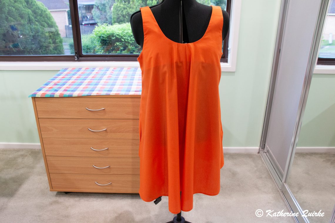 Bold Orange Dress - Ktee Quirkie Designs